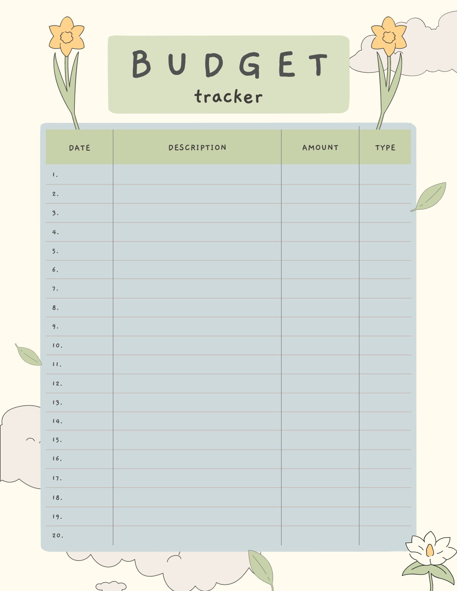 Cutesy Flower Planner Pages - Etsy
