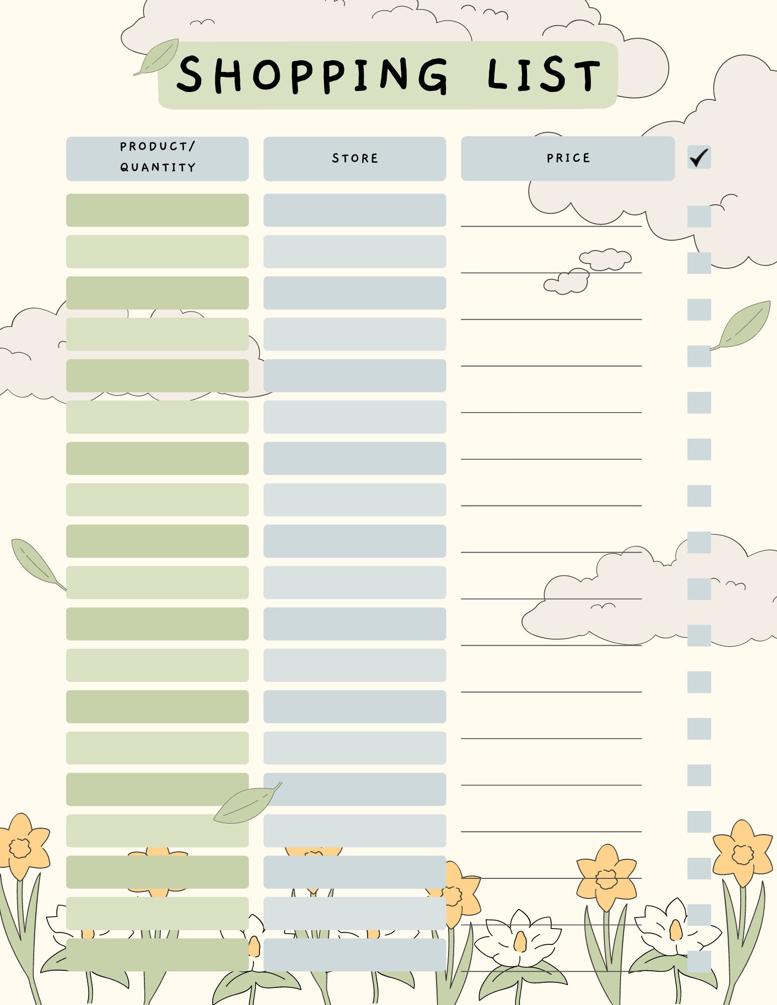 Cutesy Flower Planner Pages - Etsy