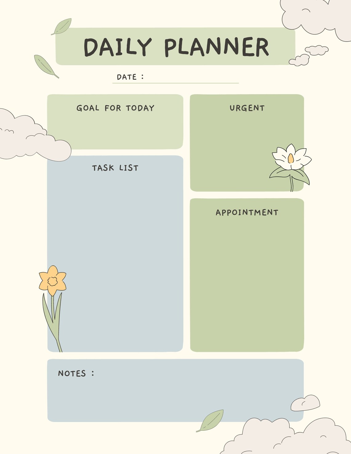 Cutesy Flower Planner Pages - Etsy