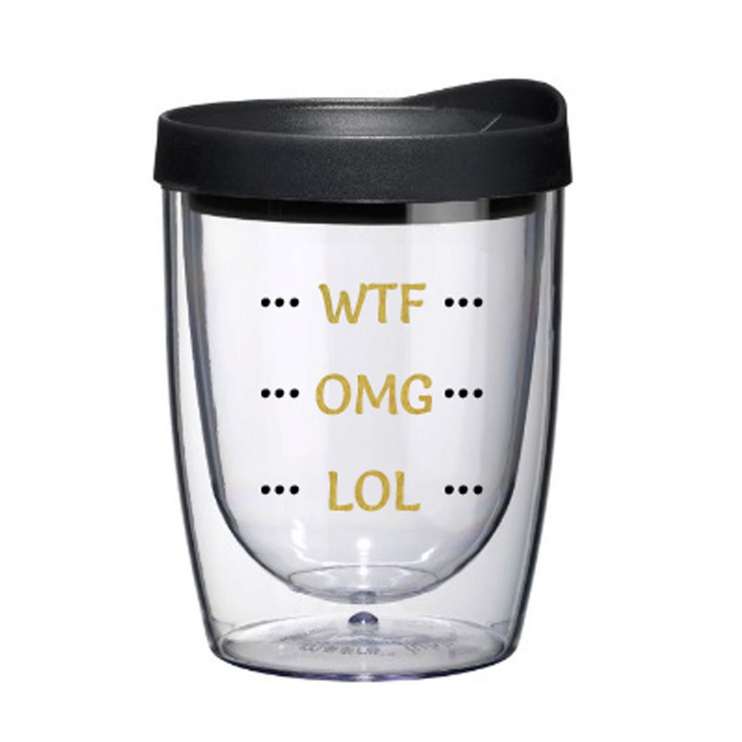 Funny WTF OMG LOL Wine Sippy Cup Funny Drink Wine - Etsy UK