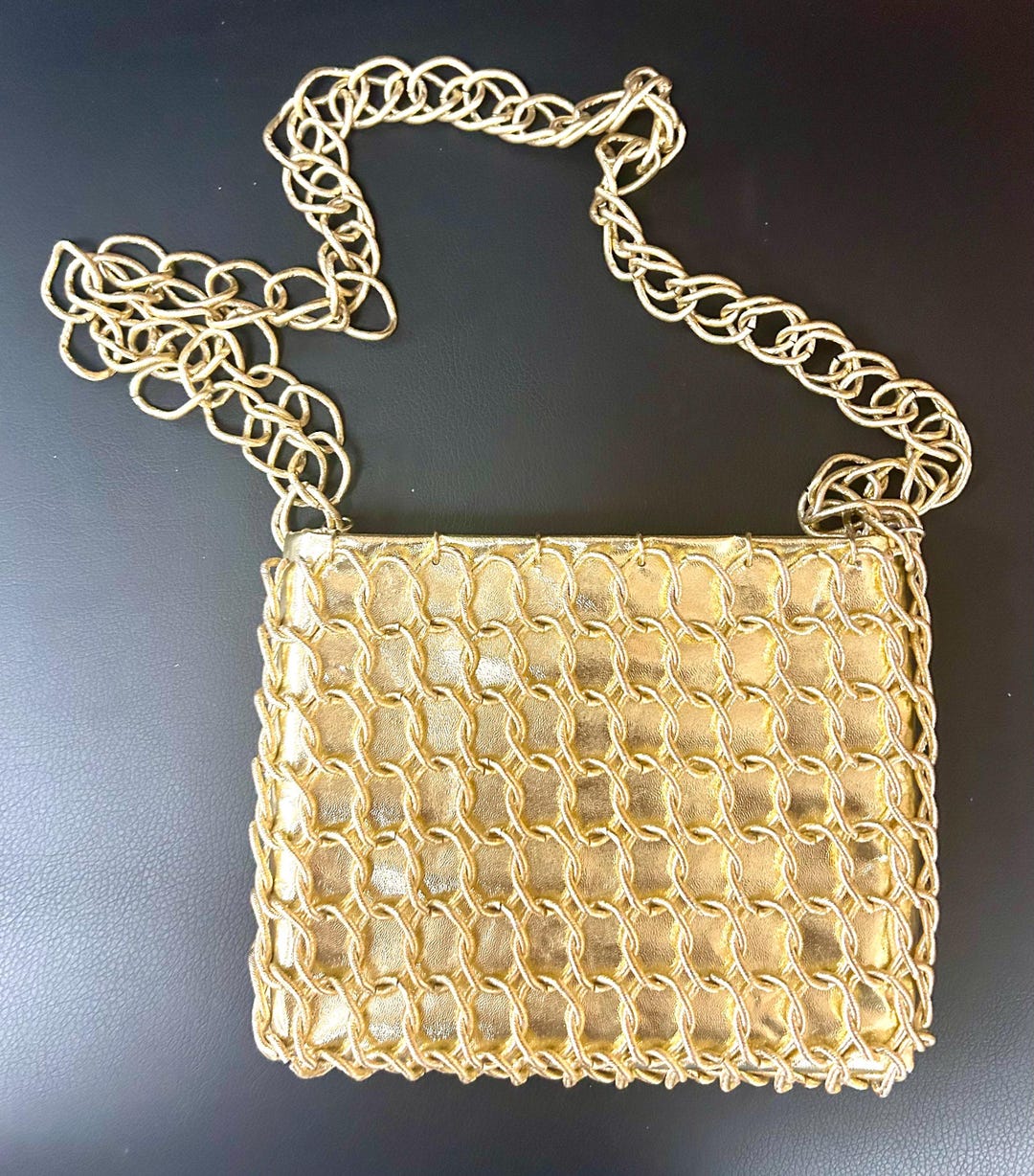 Vintage Walborg Gold Chain Link Purse - Etsy