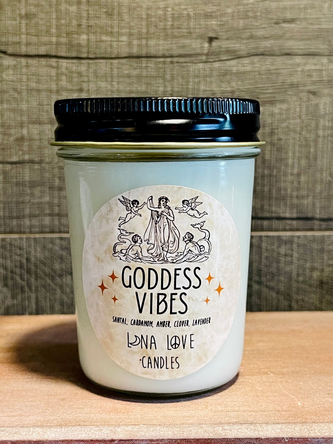 100% Soy 8 Oz “goddess Vibes” Scented Candle Greek Mythology - Etsy
