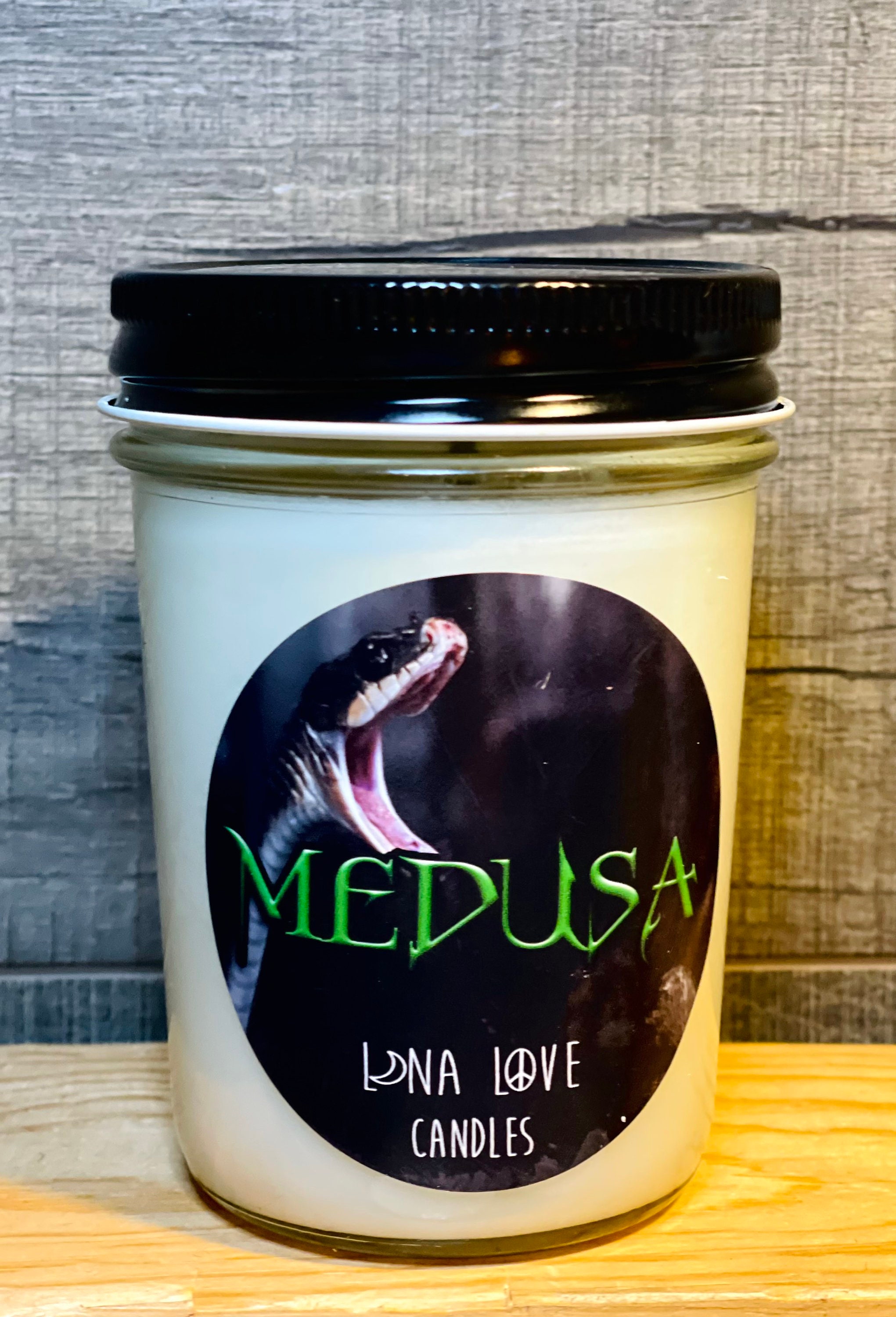 Greek Mythology Greek Gods Snake Head Medusa Sculptured Candle Greek ...