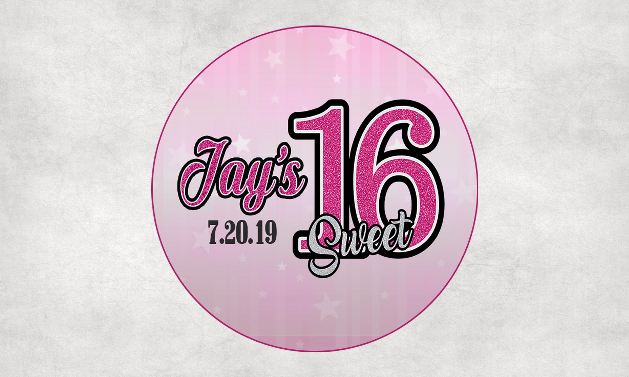 Personalized Sweet 16 Birthday Party Favor Gift Tag Stickers - Etsy España