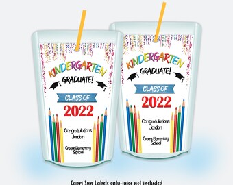 Paper & Party Supplies Preschool Graduation Capri Sun Labels ...
