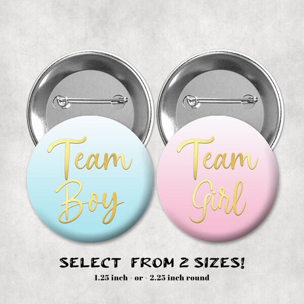 Gender Reveal Button - Etsy