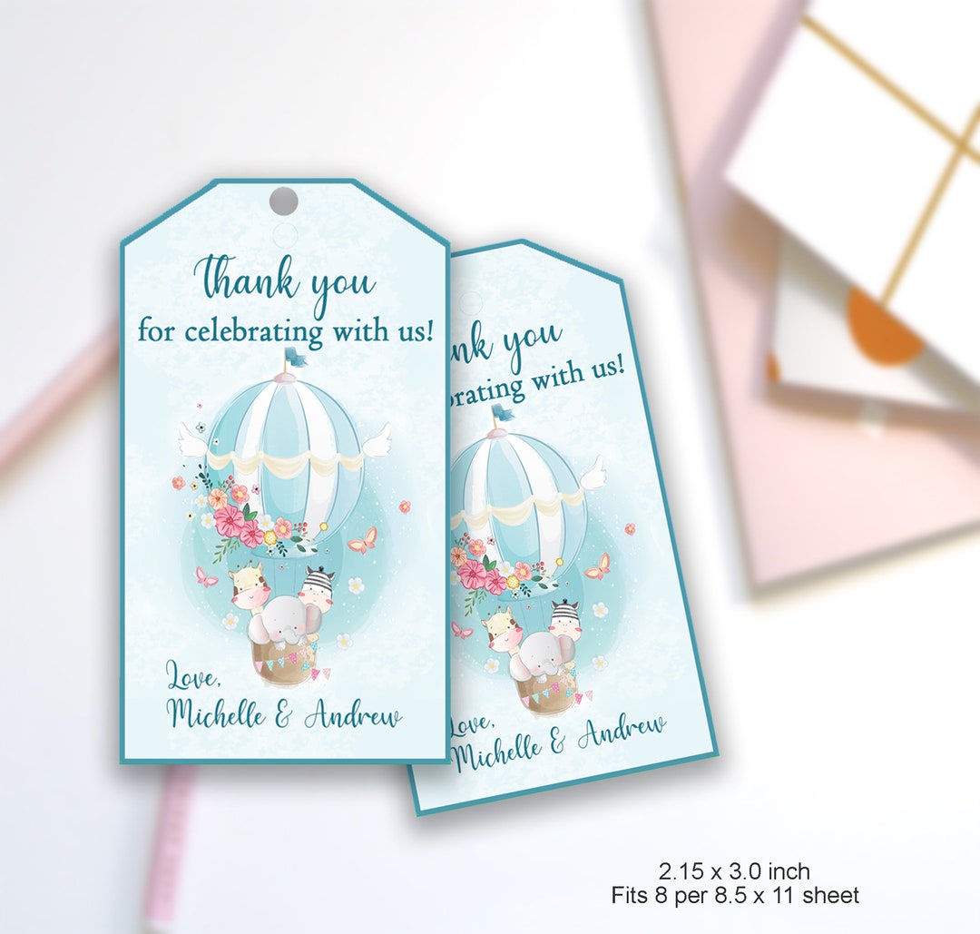 Printable or Printed Boy Baby Shower Gift Tags, Drive by Baby Shower ...