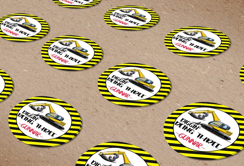 Personalized Construction Excavator Truck Stickers Diggin | Etsy