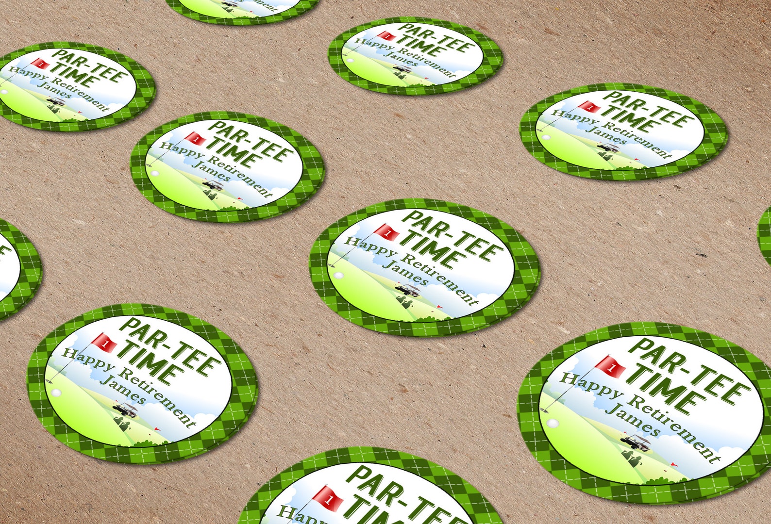 Golf Birthday or Retirement Party Stickers Favors That Are - Etsy