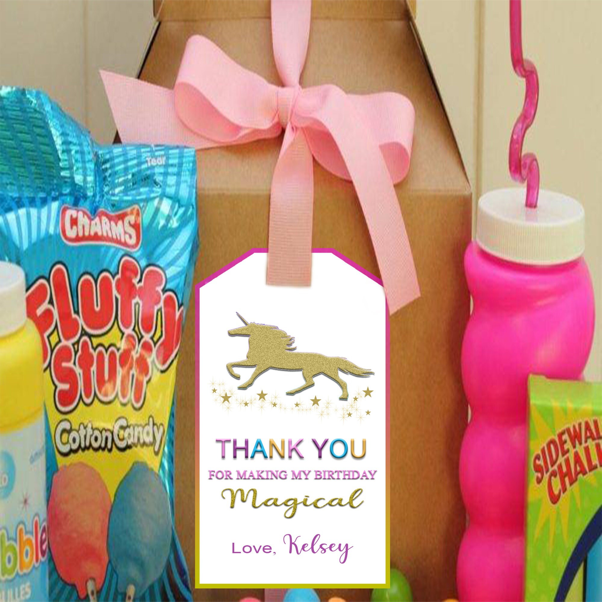 Printable or Printed Unicorn Gift Tags Magical Birthday Party | Etsy