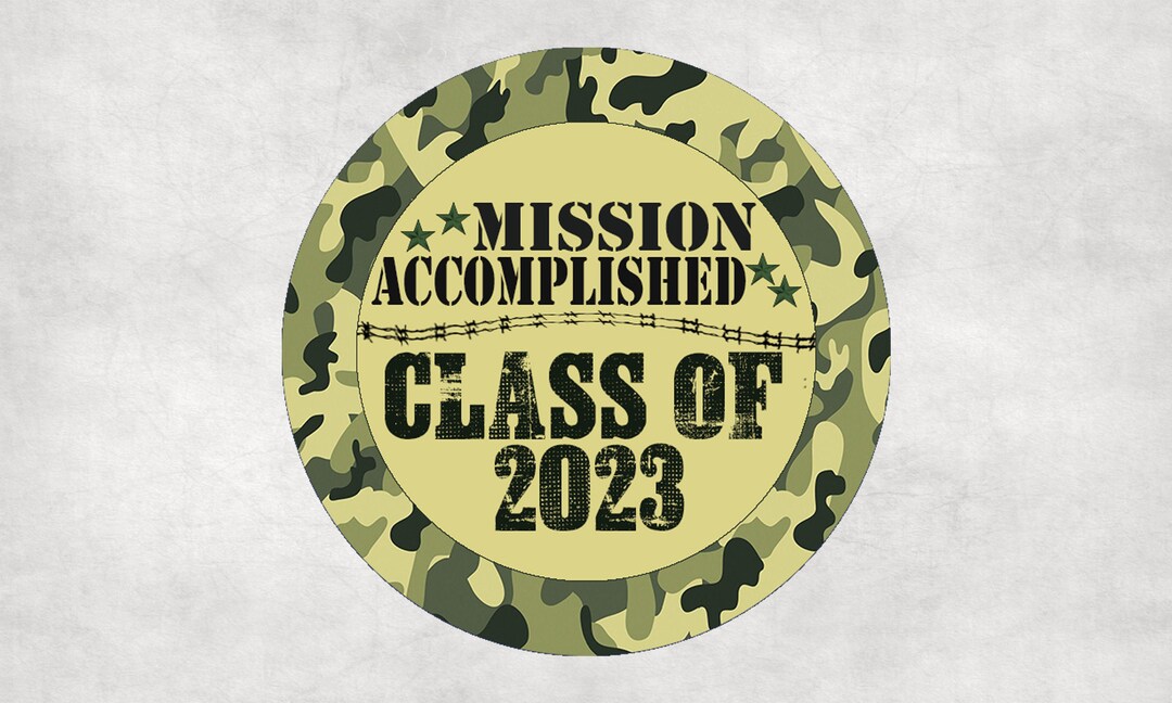 2023 Camo Graduation Stickers, Senior Class of 2023 - Etsy