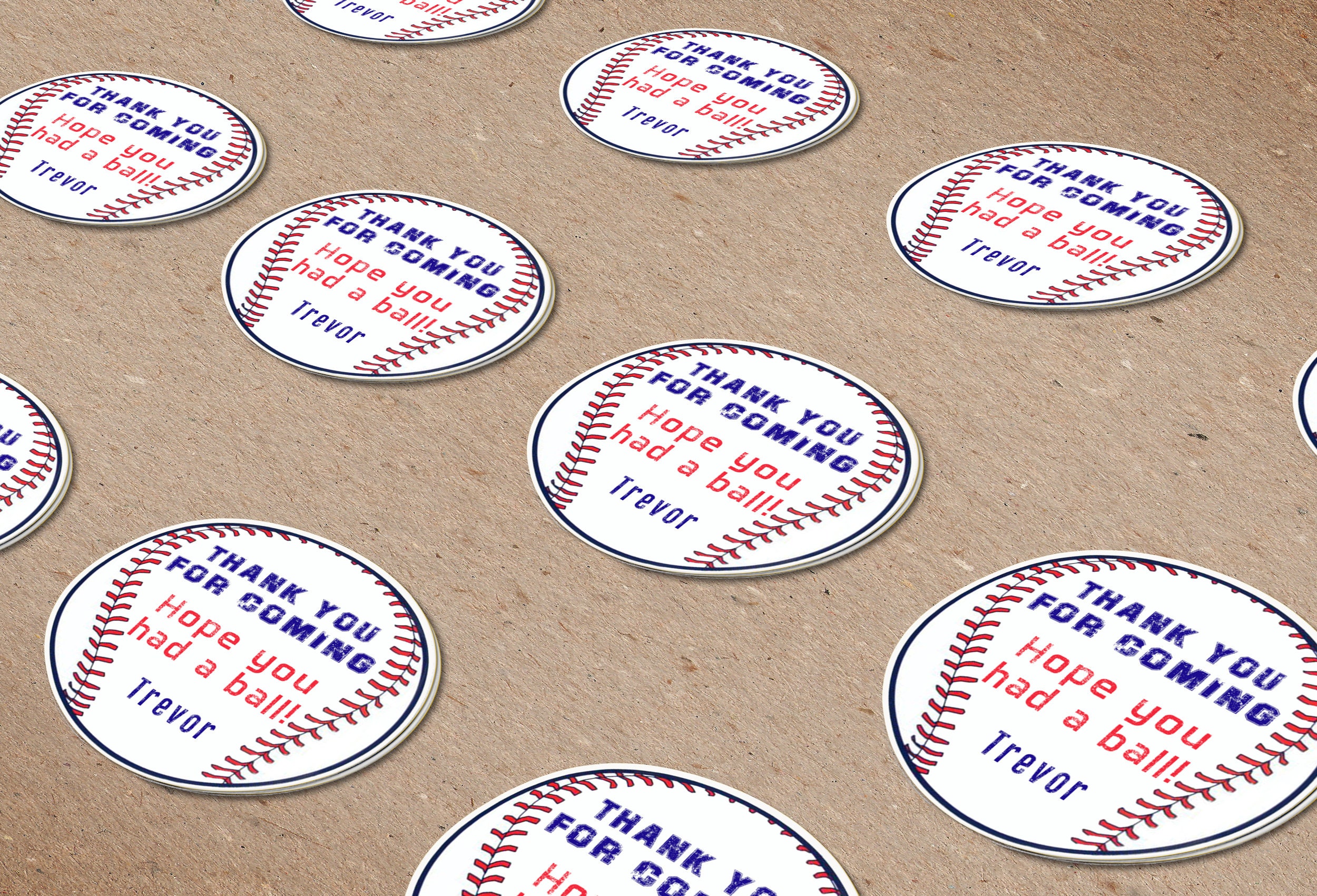 Baseball Birthday Stickers Baseball Party Baseball Favor | Etsy