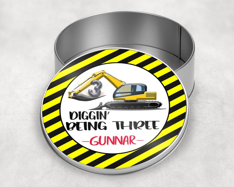 Personalized Construction Excavator Truck Stickers Diggin | Etsy