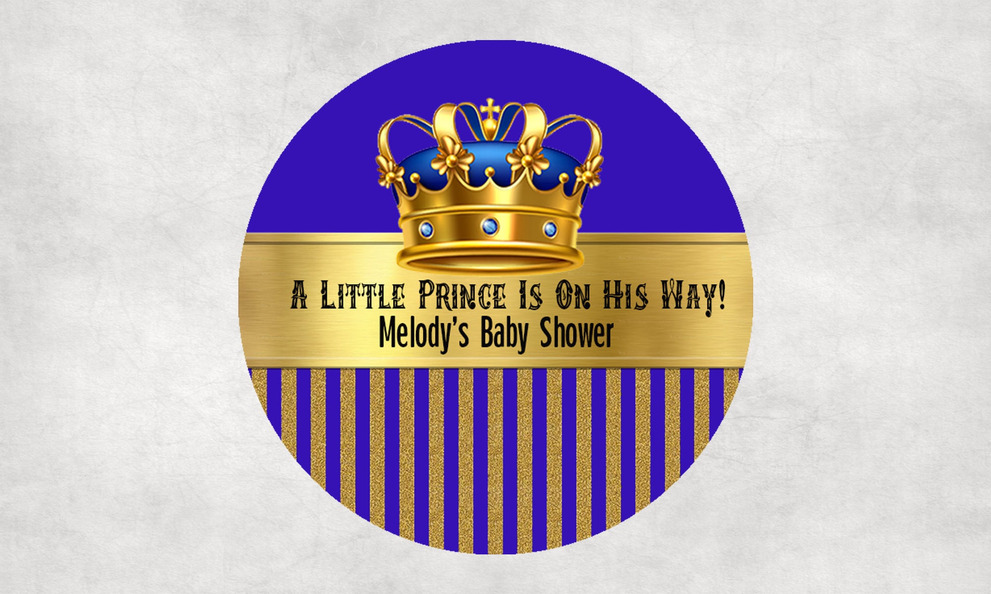 Royal Prince Baby Shower Stickers Little Prince Baby Shower | Etsy