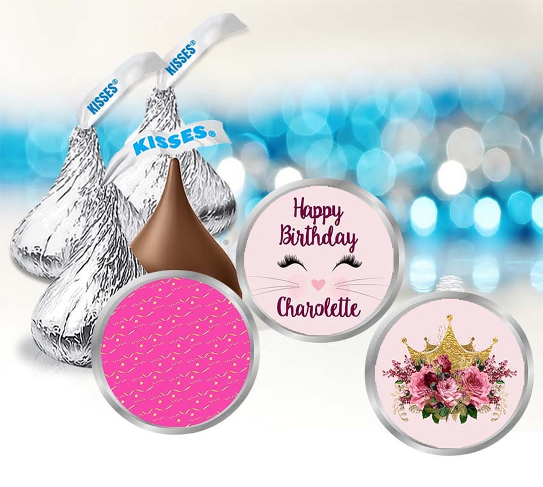 Cat Kiss Stickers, Cat Label Hershey® Kisses, Cats Birthday Party, Cats ...