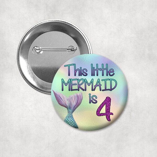 Mermaid Button - Etsy