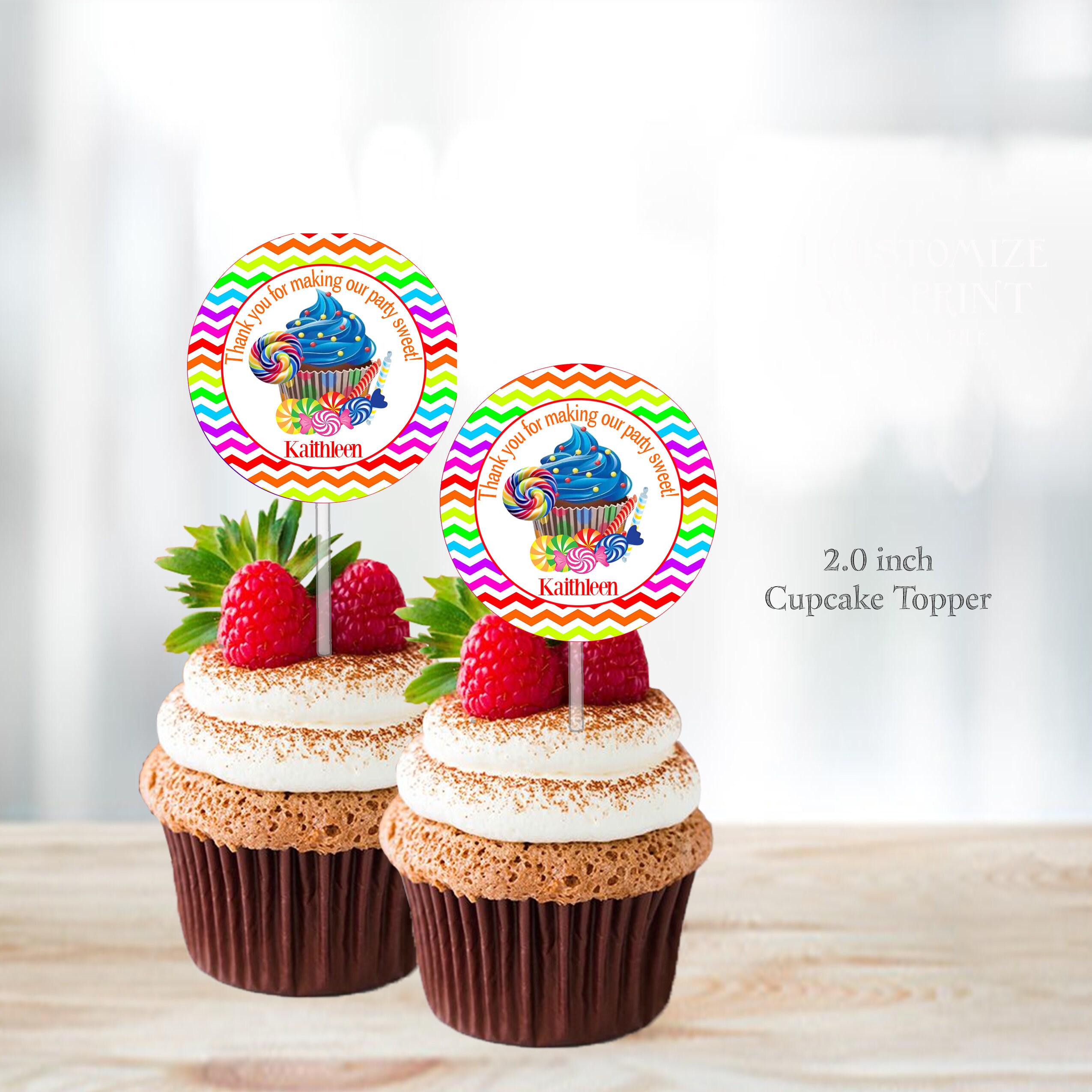 Sweet Shop Birthday Party Label DIY Circle Tag Party Favor | Etsy