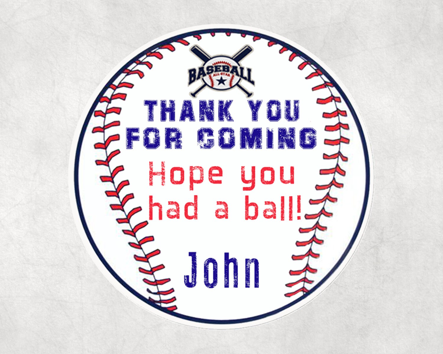 Baseball Birthday Stickers Baseball Party Baseball Favor | Etsy