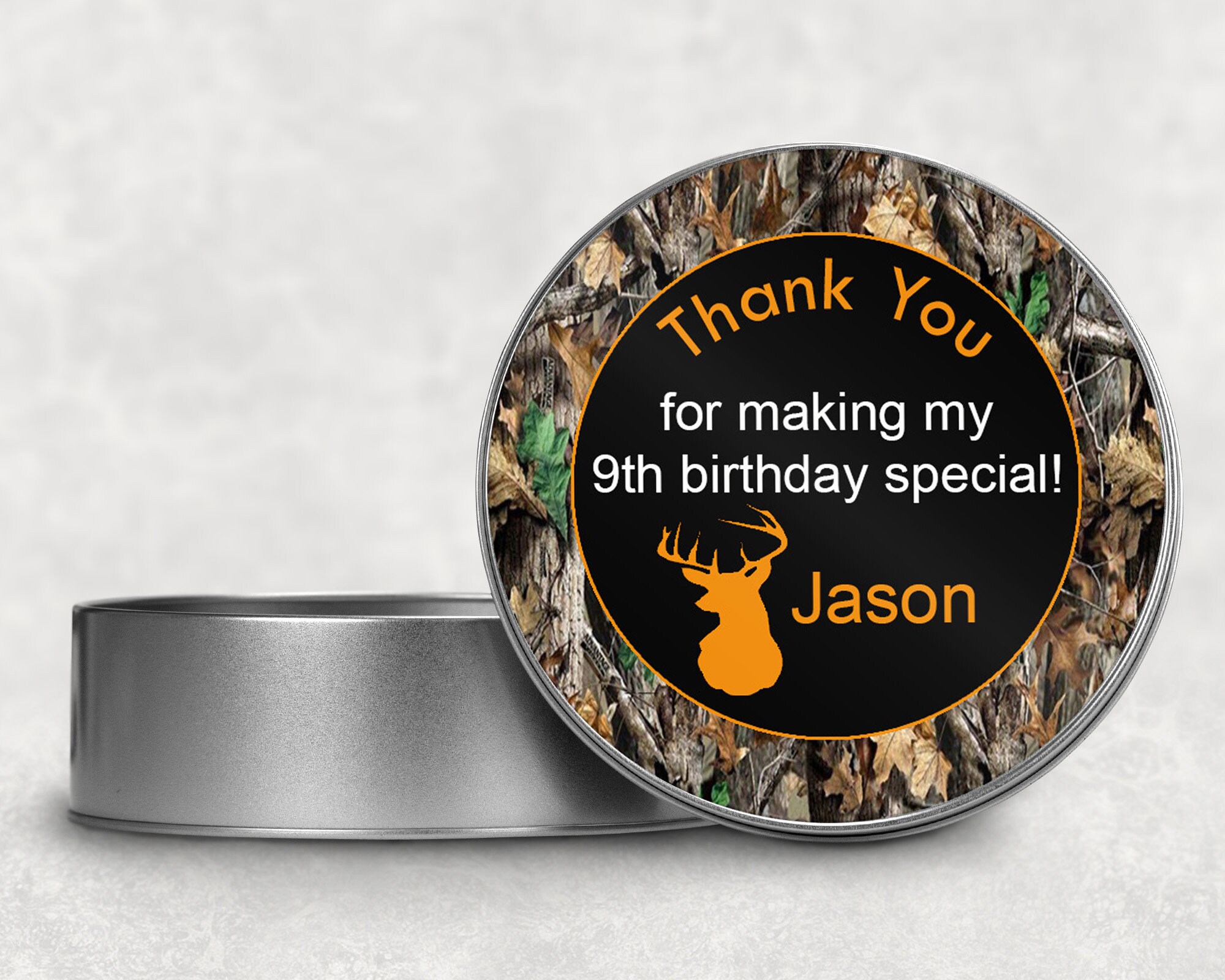 Hunting Realtree Camo Birthday Party Favor Gift Tag Stickers | Etsy