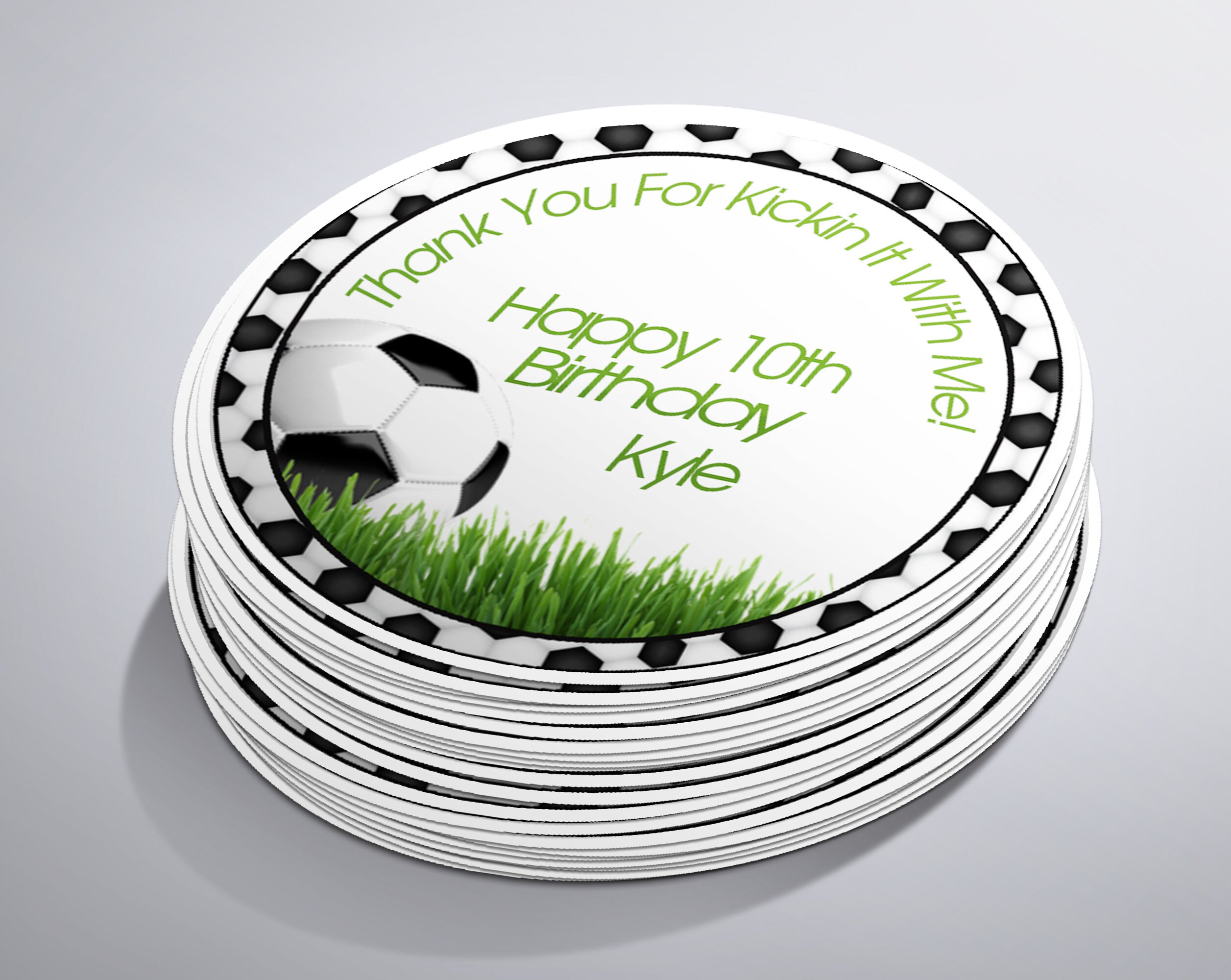 Soccer Party Stickers Soccer Birthday Sports Party Sports - Etsy