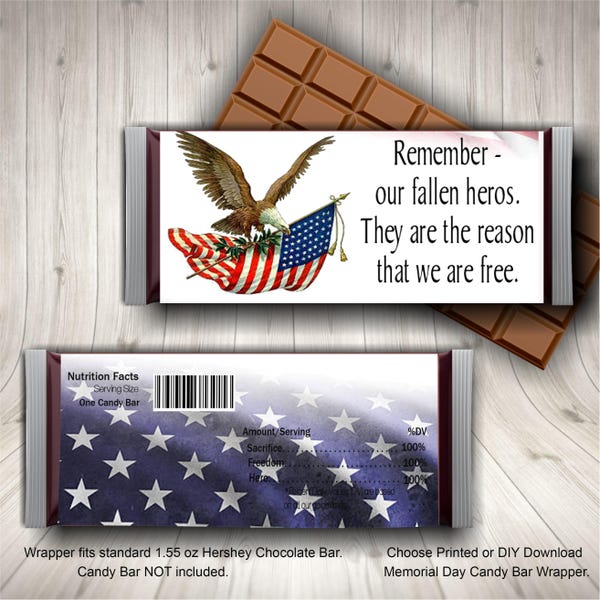 Military Candy Bar Wrappers - Etsy