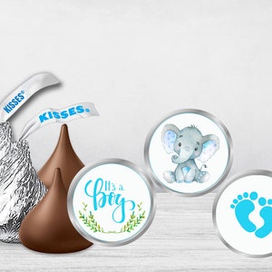 Baby Shower Hershey Kiss Stickers, Hershey Kiss Stickers, Baby Shower ...