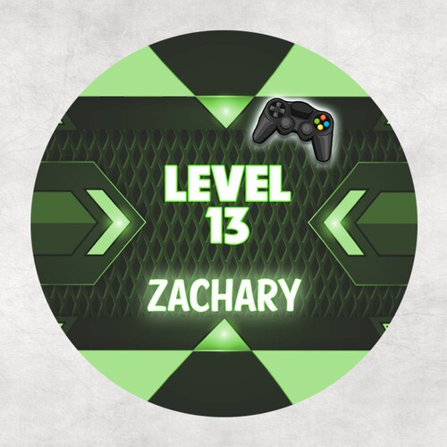 Video Game Birthday Party Favor Stickers Gamer Labels for - Etsy