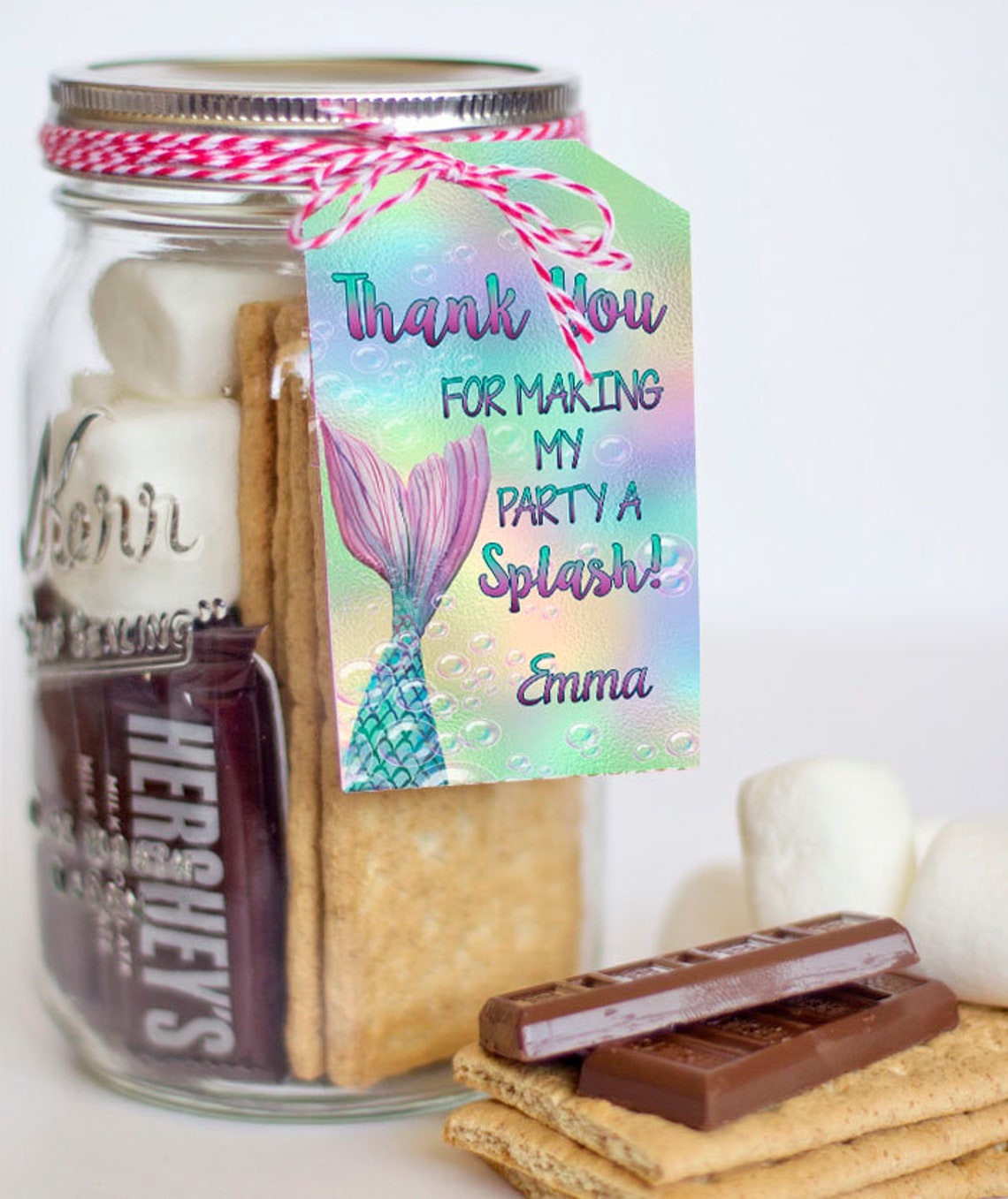 Printable or Printed Mermaid Gift Tags Birthday Party Favor - Etsy