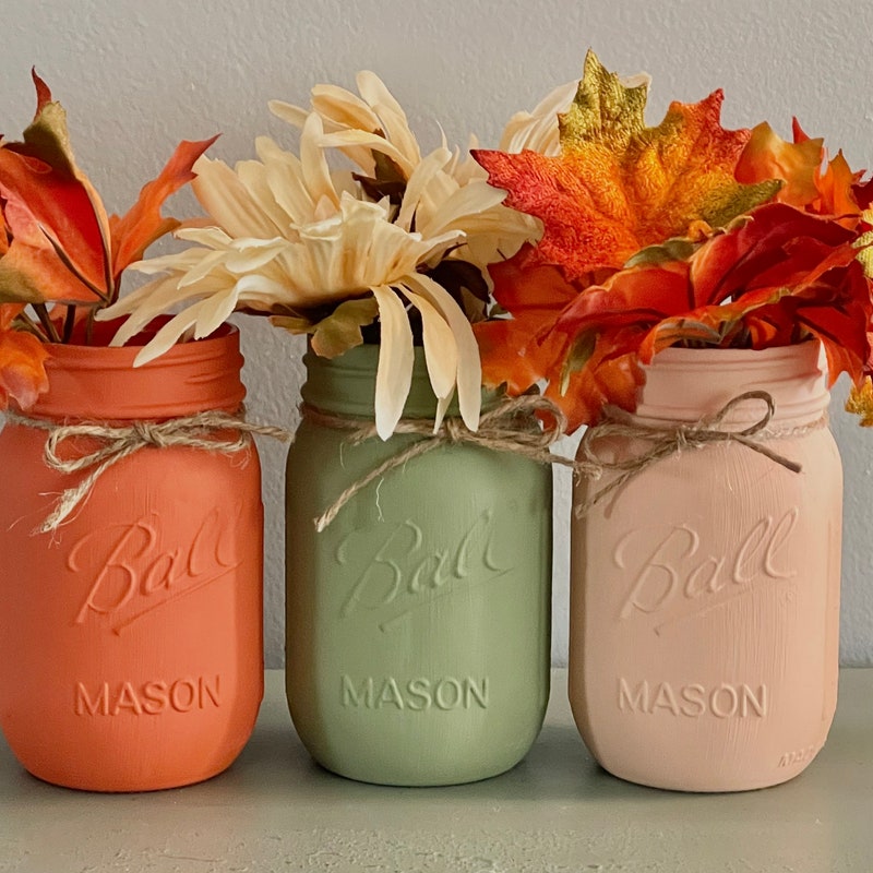 Fall Mason Jars Etsy