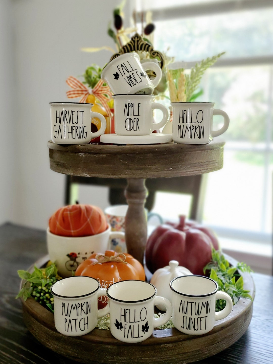 Mini 1.75 Ceramic Mug / Tiered Tray Decor / Fall Decor / - Etsy