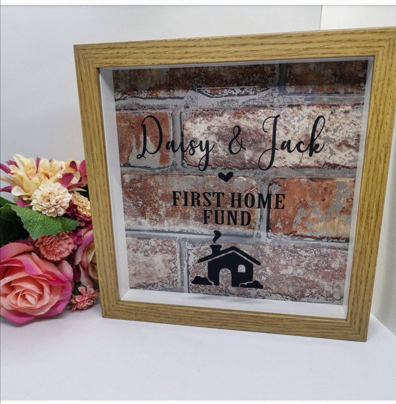 Personalised Money Box Frame Moneybox First Home Fund | Etsy