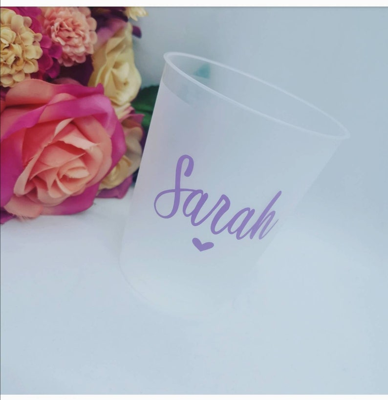 Personalised Frosted Plastic Stadium Cup. 16oz. Celebration Cups. - Etsy UK