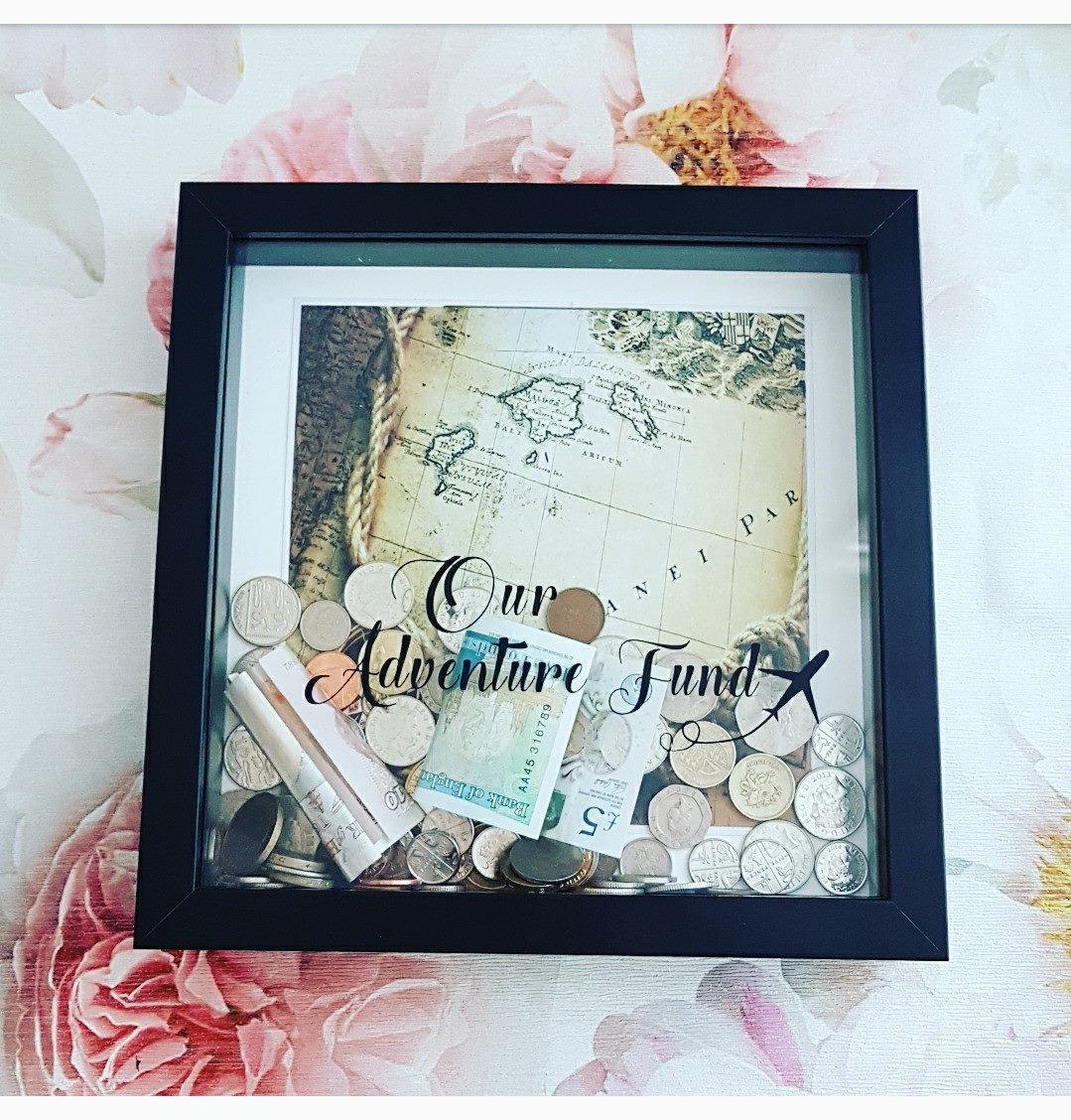 Personalised Money Box Frame Moneybox Adventure Adventure | Etsy