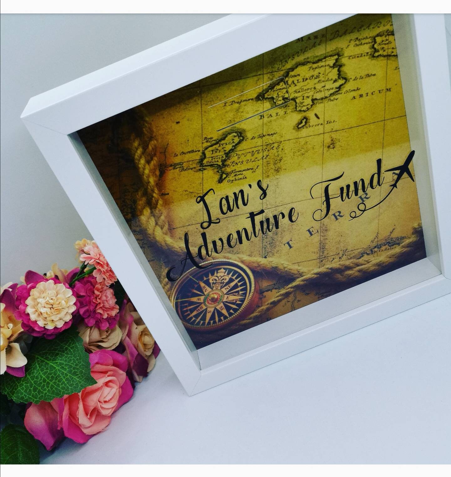 Personalised Money Box Frame Moneybox Adventure Adventure | Etsy