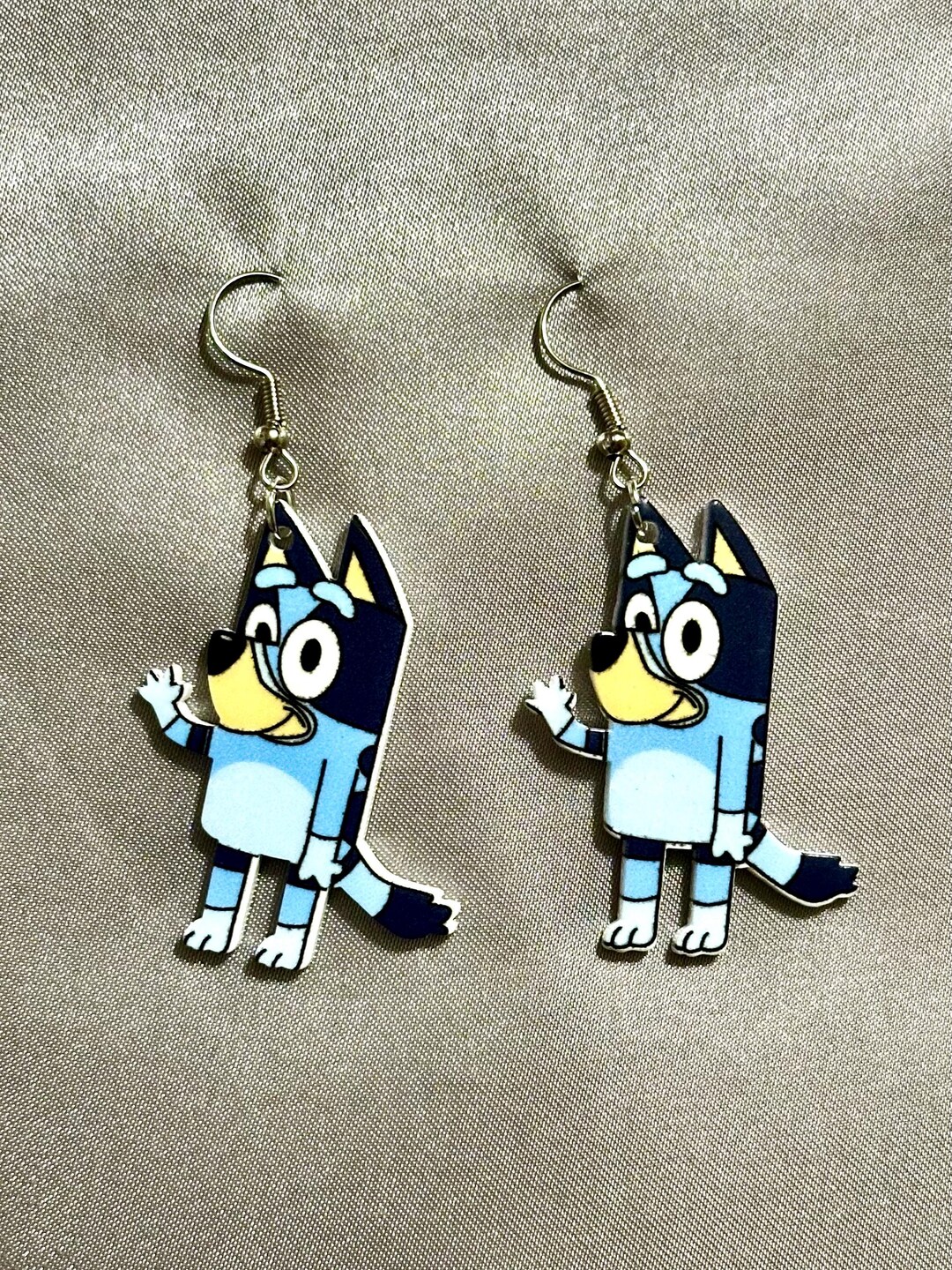 Acrylic Bluey Earrings - Etsy