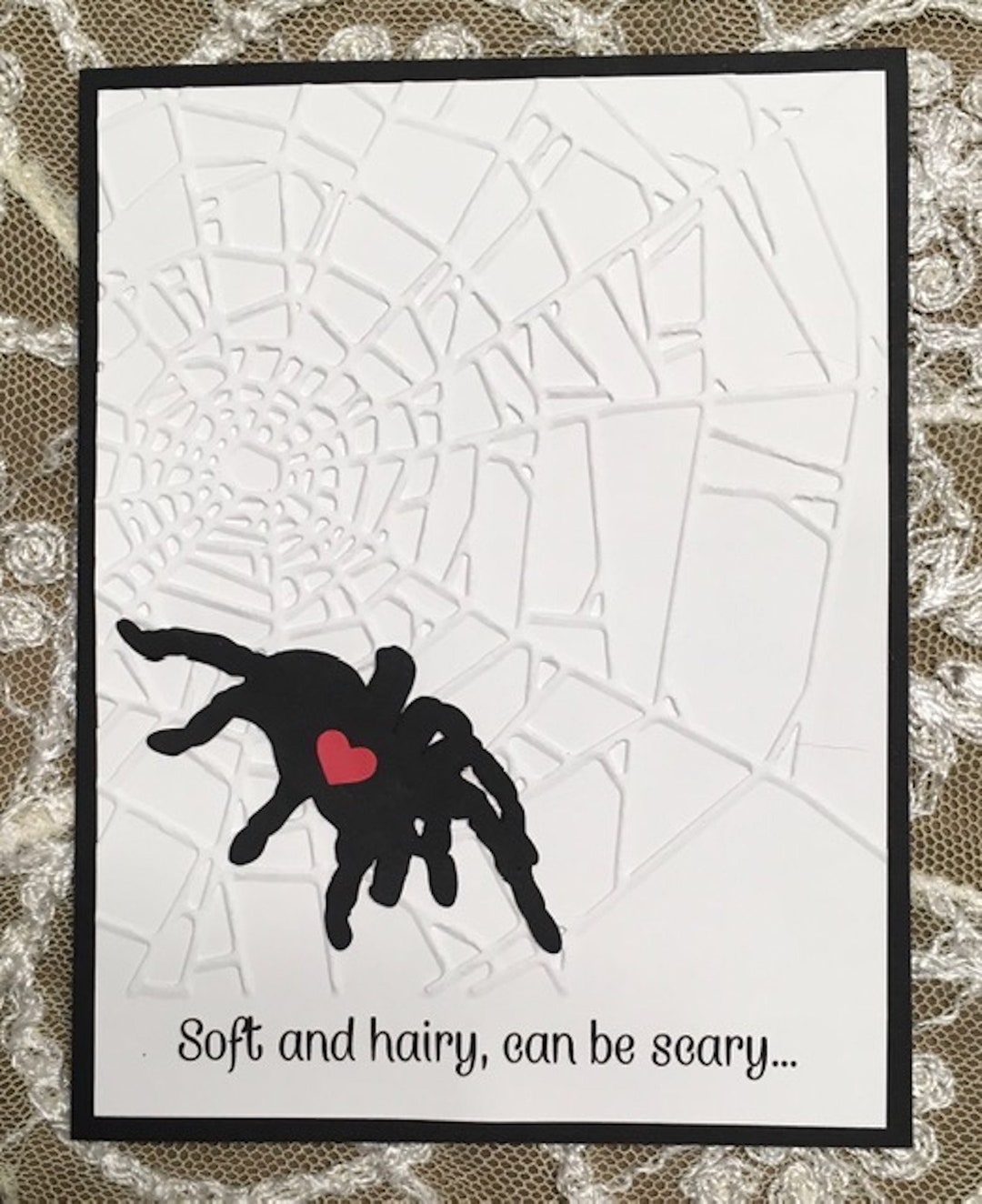 Handmade Loss of a Pet Tarantula Spider Sympathy Card, Bereavement ...