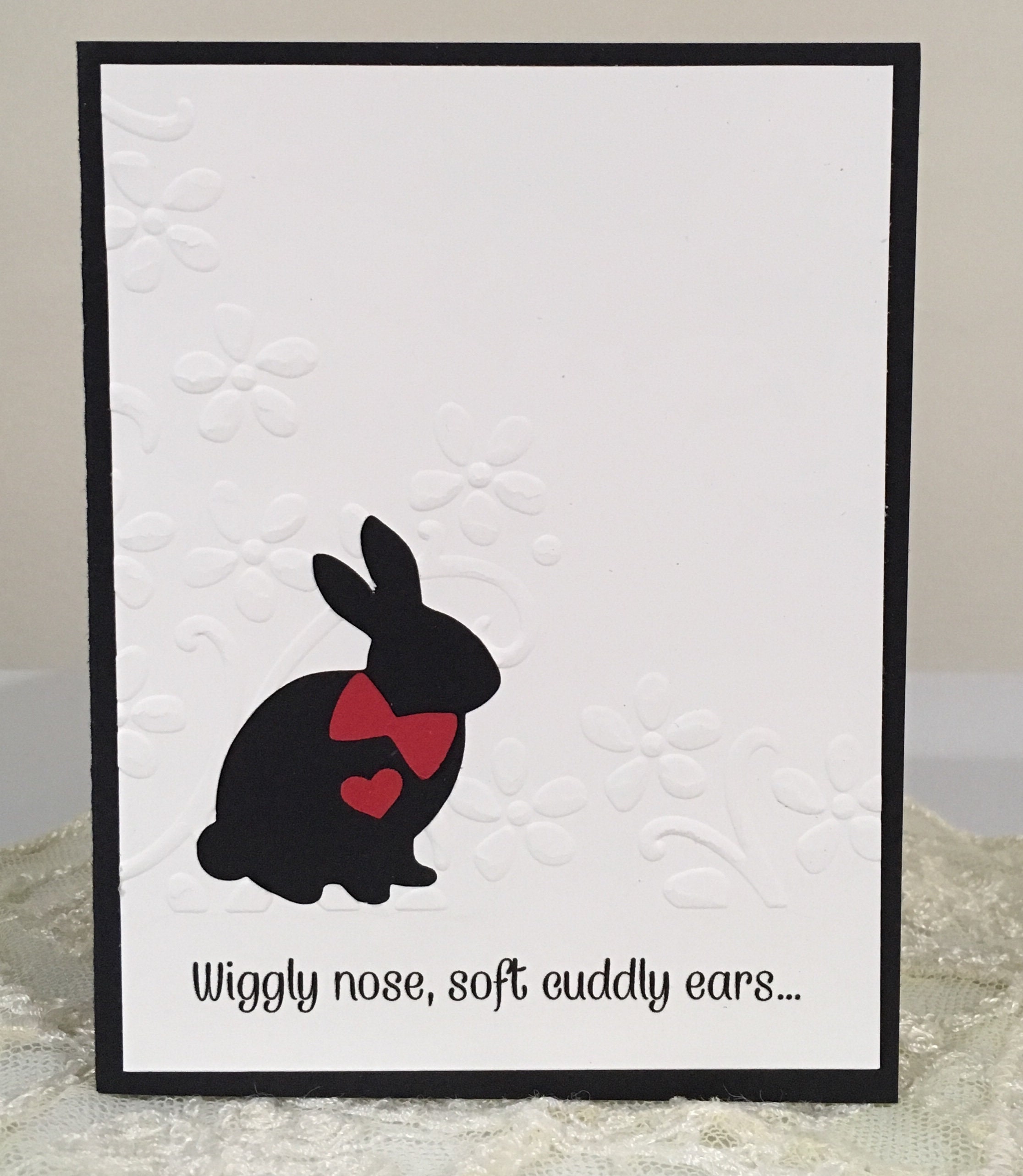 Handmade Loss of a Pet Bunny Rabbit Sympathy Card, Bereavement ...