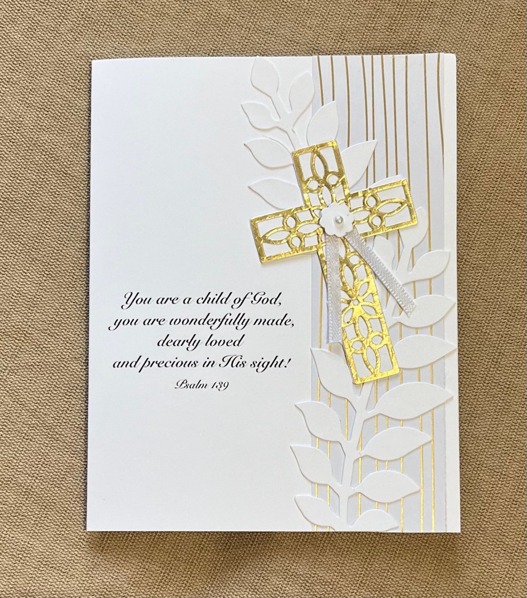 Handmade Boy or Girl Baptism Gift Card, Boy or Girl Christening Gift ...