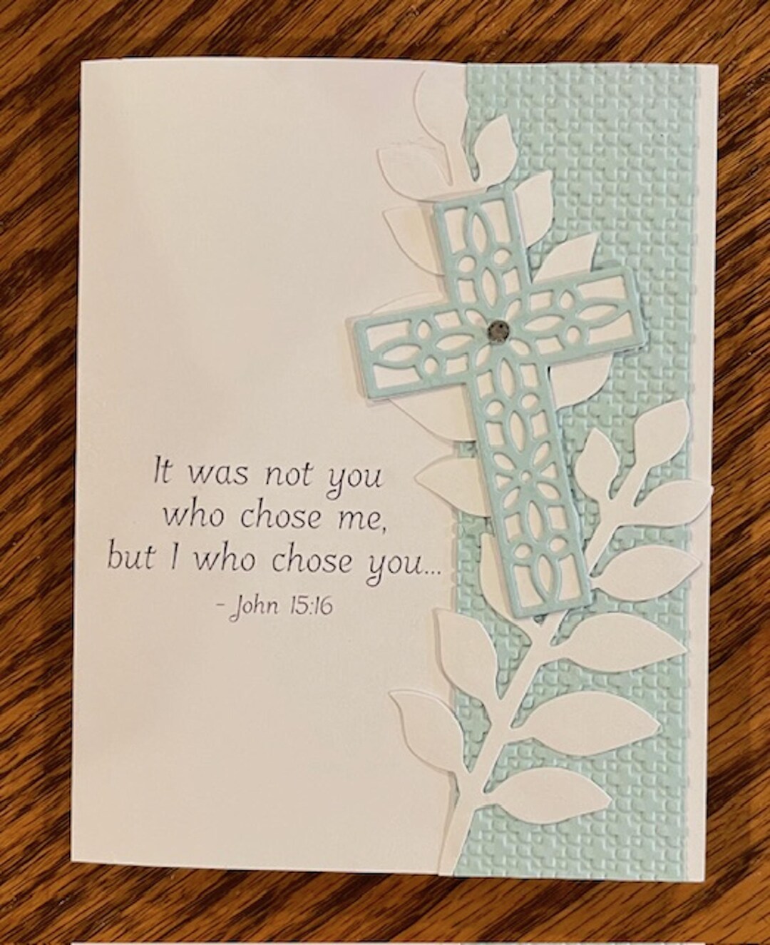 Handmade Boy Baptism Gift Card for Boy Christening Adult Baptism ...