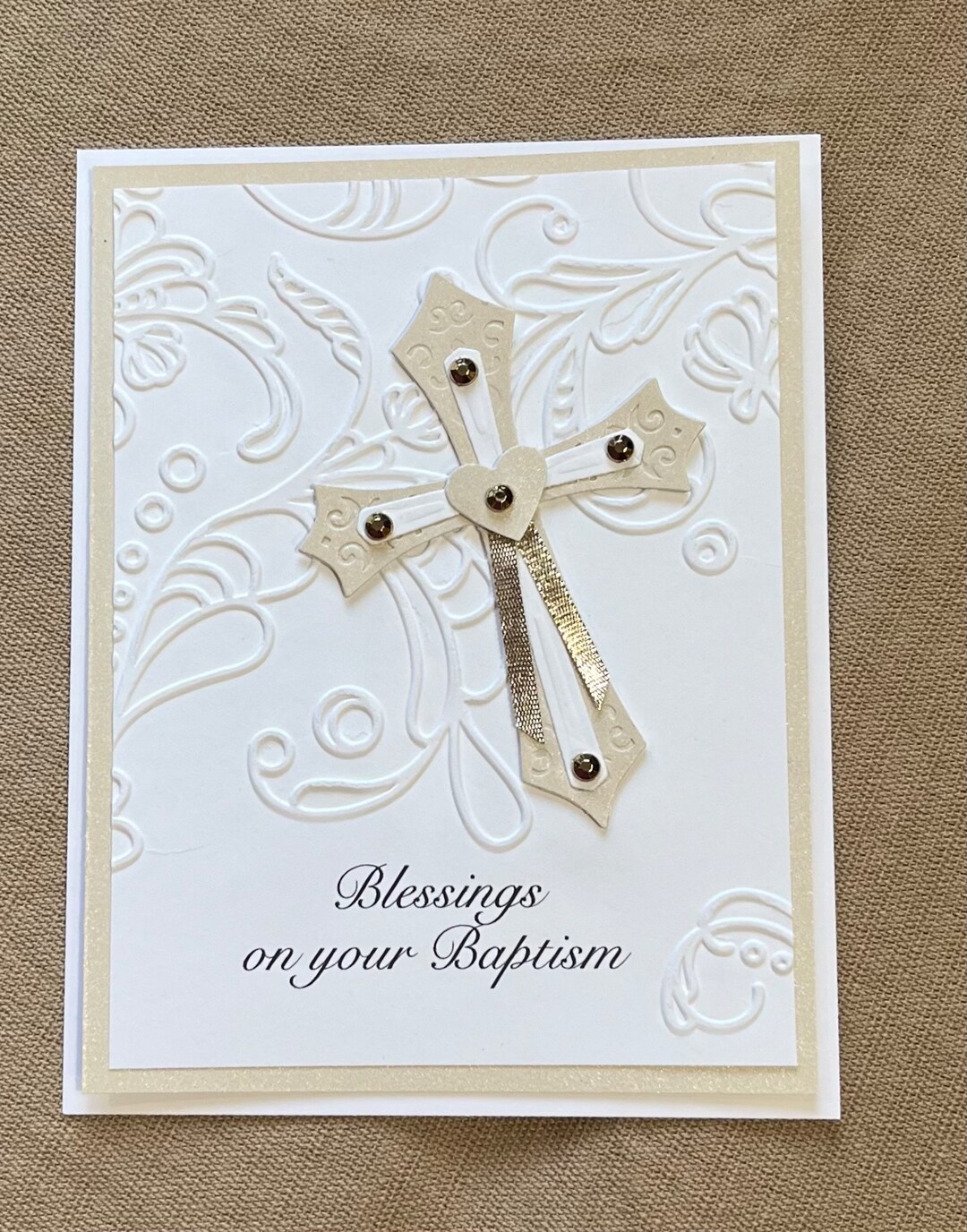 Handmade Boy or Girl Baptism Gift Card, Boy or Girl Christening Gift ...