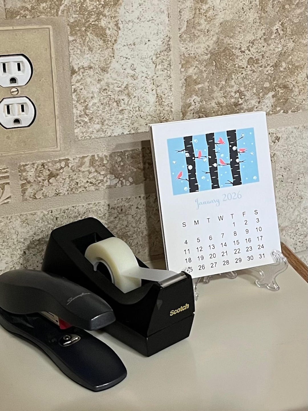Handmade Whimsical 2026 Desk Calendar With Easel - Etsy