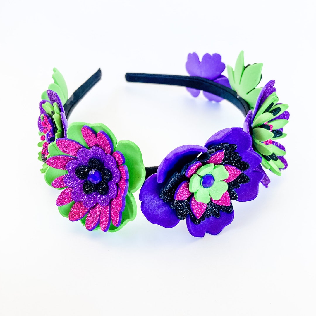 Maleficent Flower Crown Book Week Costume for Disney Villain Party ...