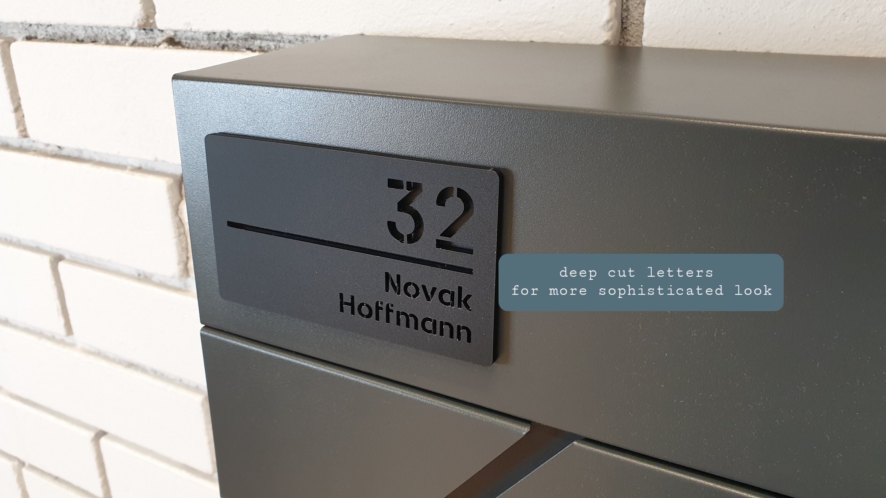Personalized Name Plate for Mailbox - Family Name Mailbox Sign ...