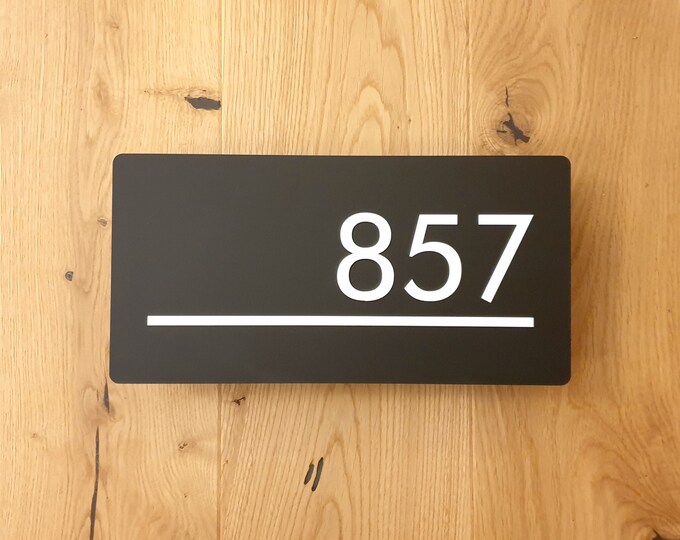 Square House Address Sign, Horizontal or Vertical Shapes With Street or ...