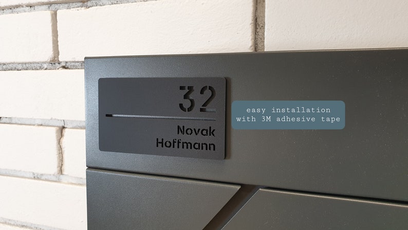 Personalized Name Plate for Mailbox - Family Name Mailbox Sign ...