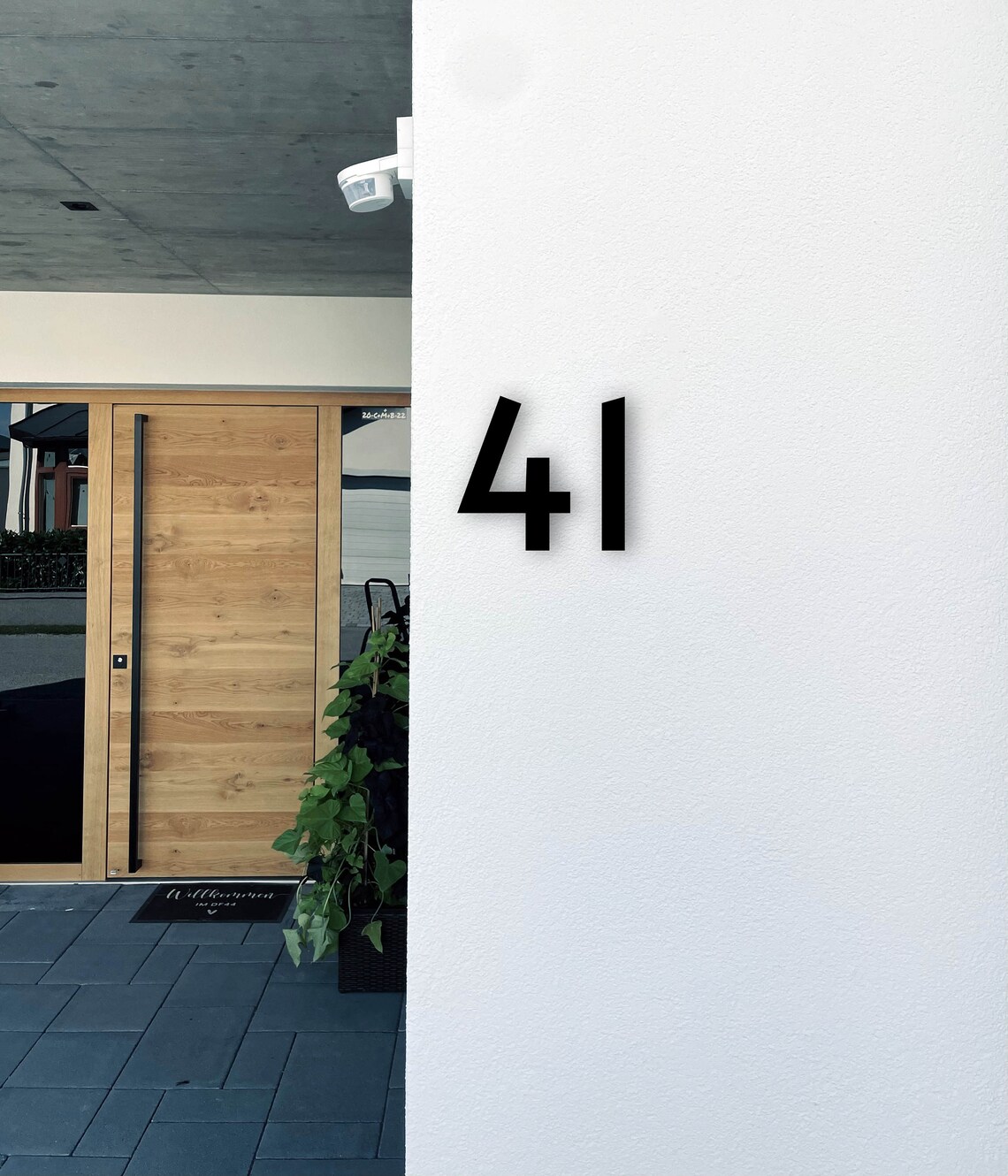 Modern House Numbers Hidden Fixings Floating House Numbers - Etsy