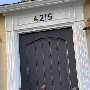 Modern House Numbers - Hidden Fixings - Floating House Numbers - Black ...