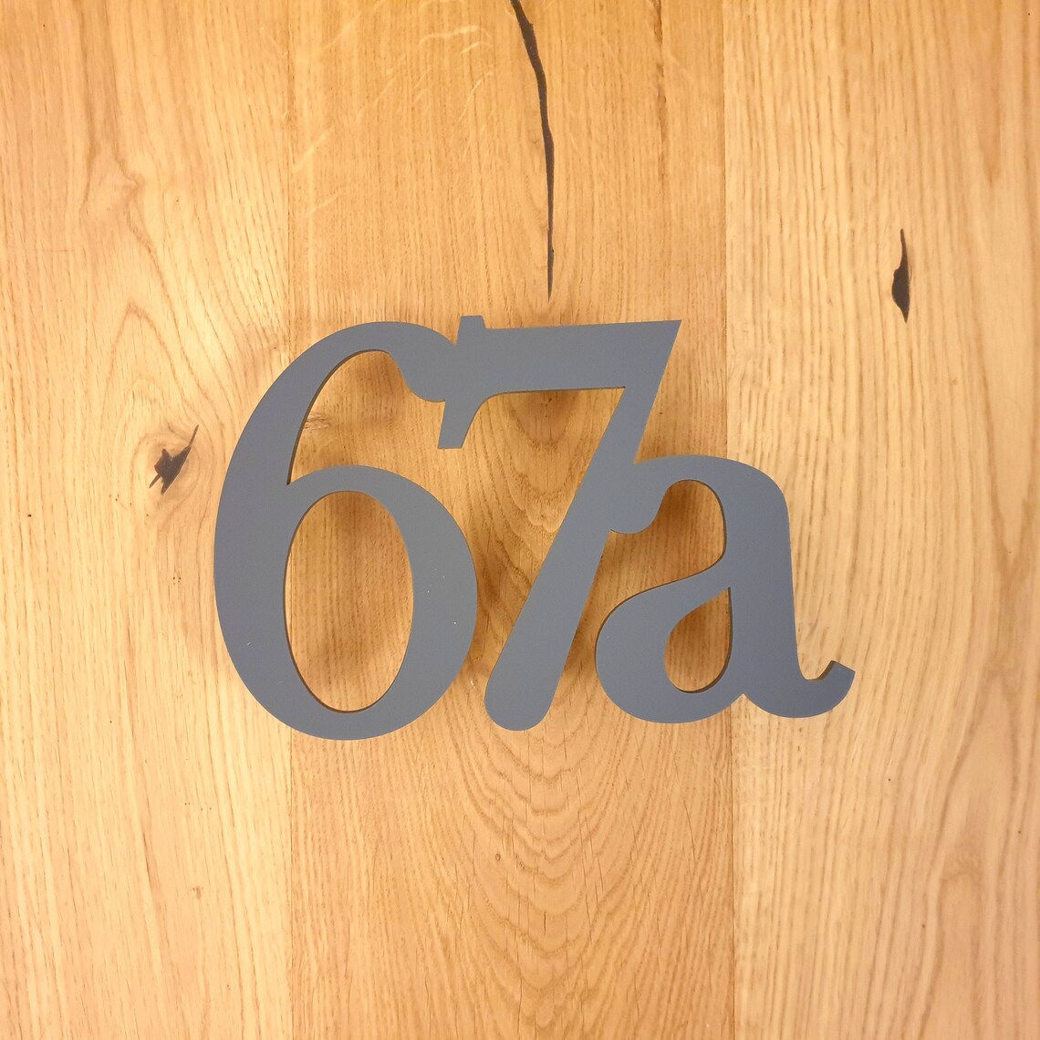 House Number Plaque Retro Number Sign Rustic Address - Etsy