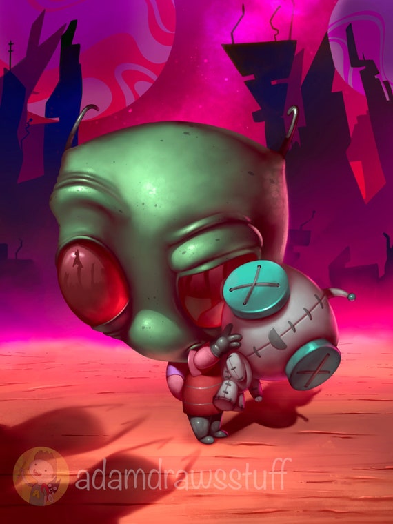 Print Baby Invader Zim Photography Visual Arts Craft Supplies & Tools ...