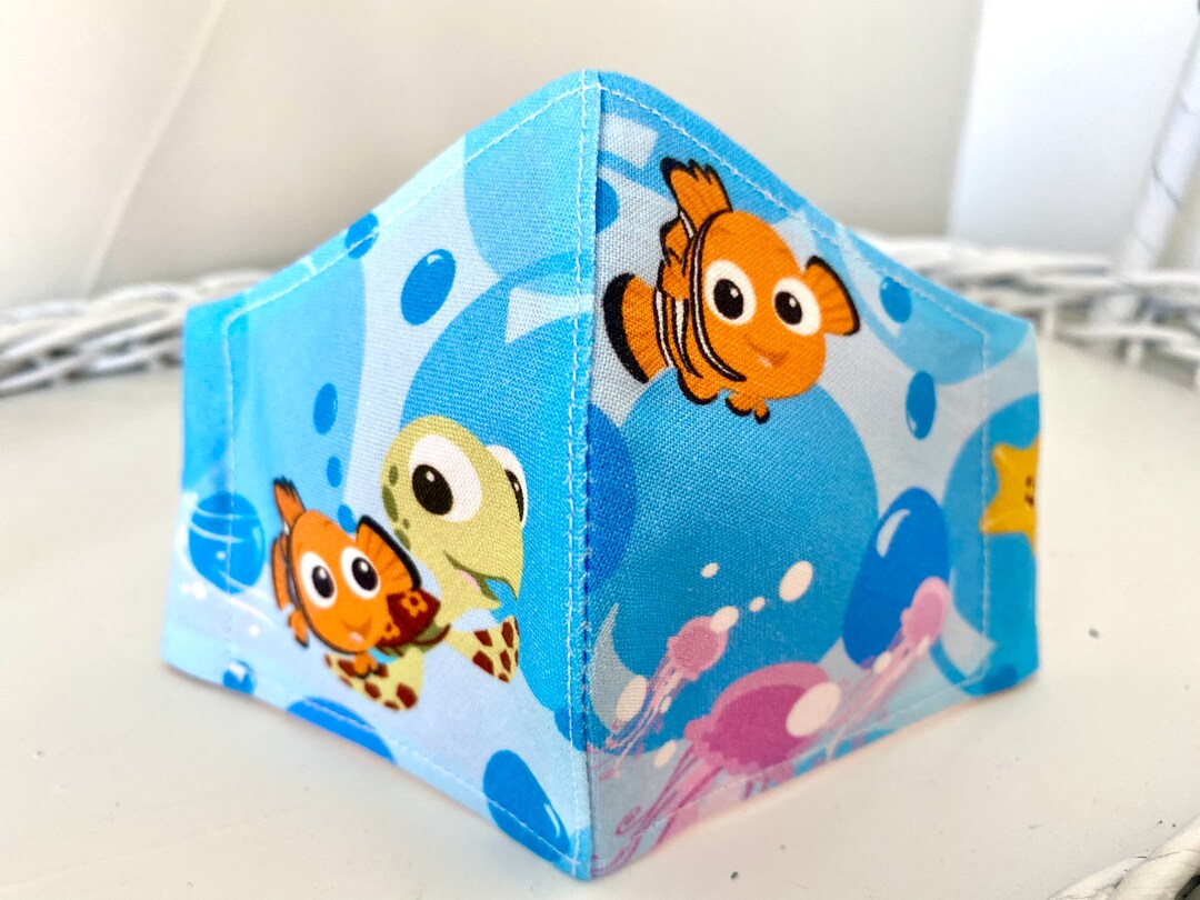 Finding Nemo Toddler Face Mask, Double Layer, Elastic Ear-loops, Form ...